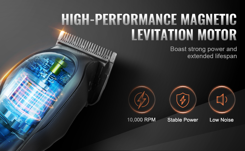 VEVOR Professional Hair Clipper Men's Barber Clipper 10000RPM & DLC ...