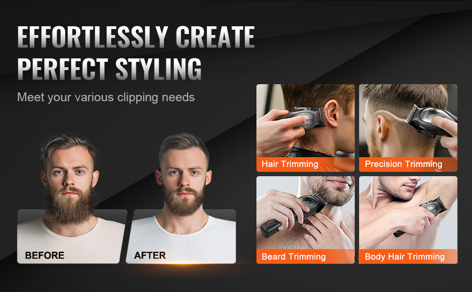 VEVOR Professional Hair Clipper Men's Barber Clipper 10000RPM & DLC ...