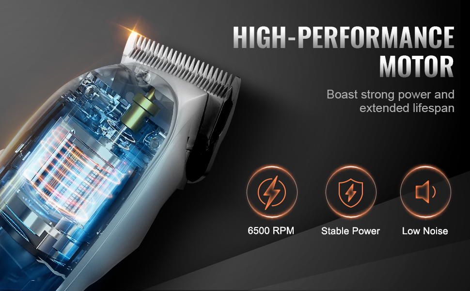 VEVOR Professional Hair Clipper for Men Cordless Barber Clipper and ...