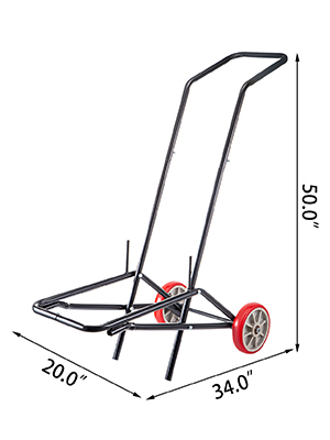 Vevor Stacking Chair Cart Banquet Stack Chair Dolly 10 Chairs Capacity ...