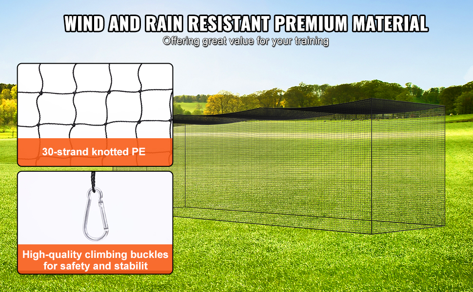 VEVOR Baseball Batting Netting, Professional Softball Baseball Batting ...