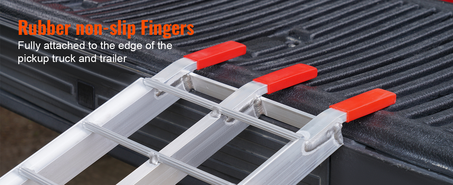 Aluminum Ramp 1500 LBS Foldable Loading Ramps for Pickup Trucks Bed 2 ...