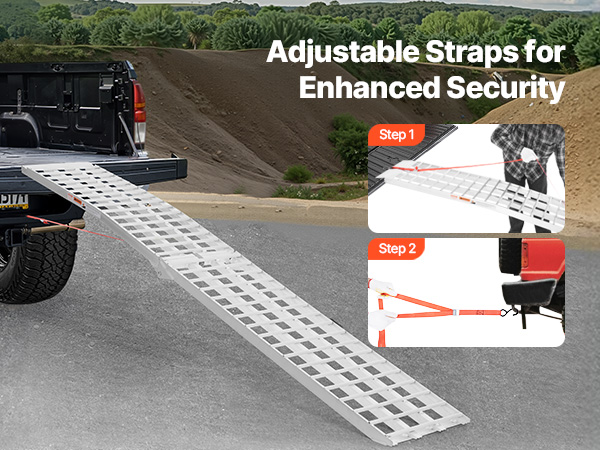 1000 lbs Aluminum Ramps 1Pcs Heavy-duty Loading Ramps with Handles ...