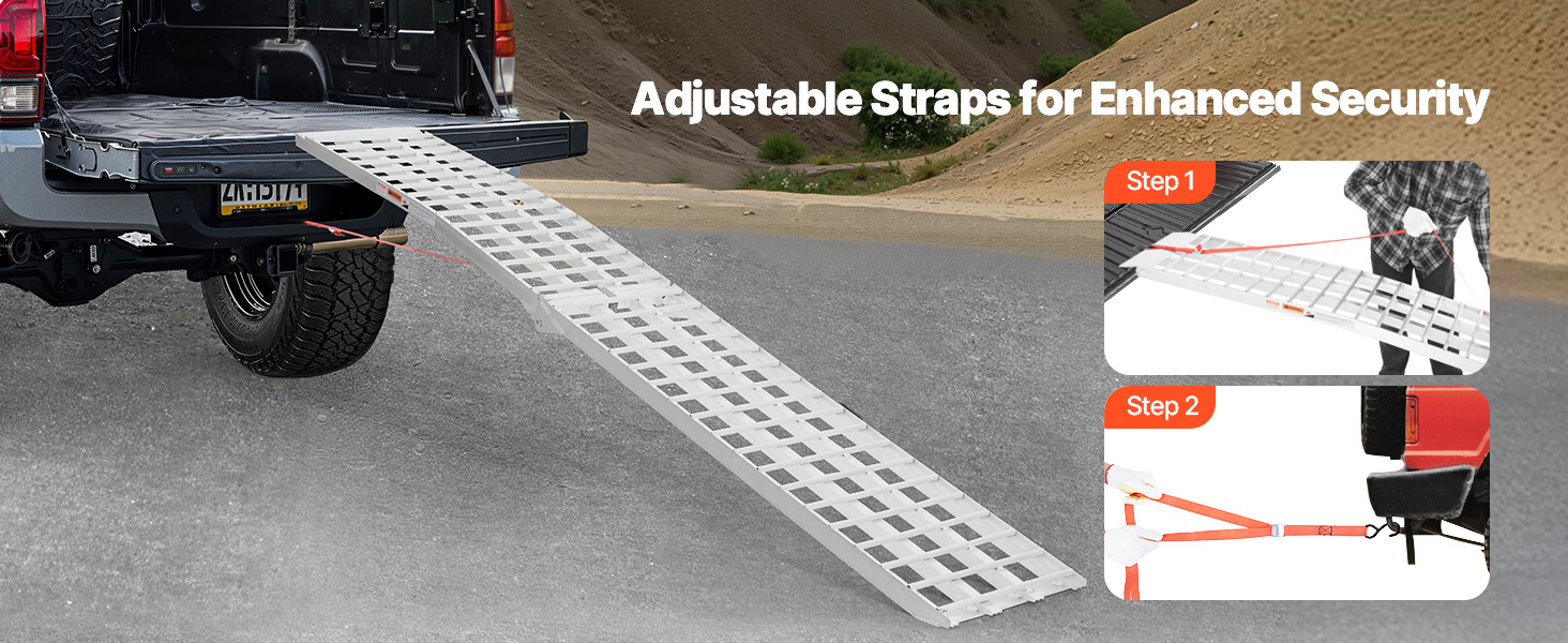 1000 lbs Aluminum Ramps 1Pcs Heavy-duty Loading Ramps with Handles ...