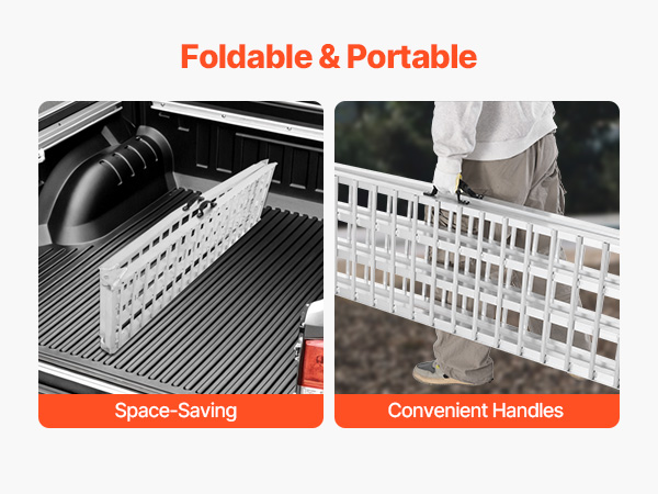 1000 lbs Aluminum Ramps 1Pcs Heavy-duty Loading Ramps with Handles ...