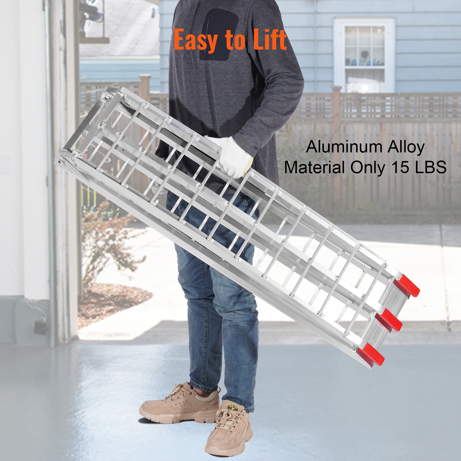 VEVOR Motorcycle Ramps, 750lbs Folding Loading Ramps for Pickup Trucks ...