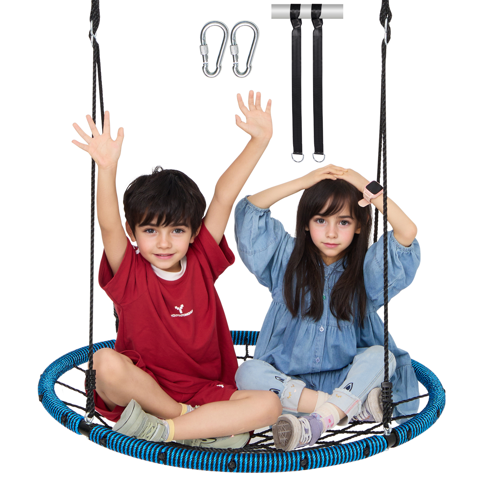 VEVOR Toddler Swing Seat Tree/Saucer/ Platform/High Back Swing for Kids ...