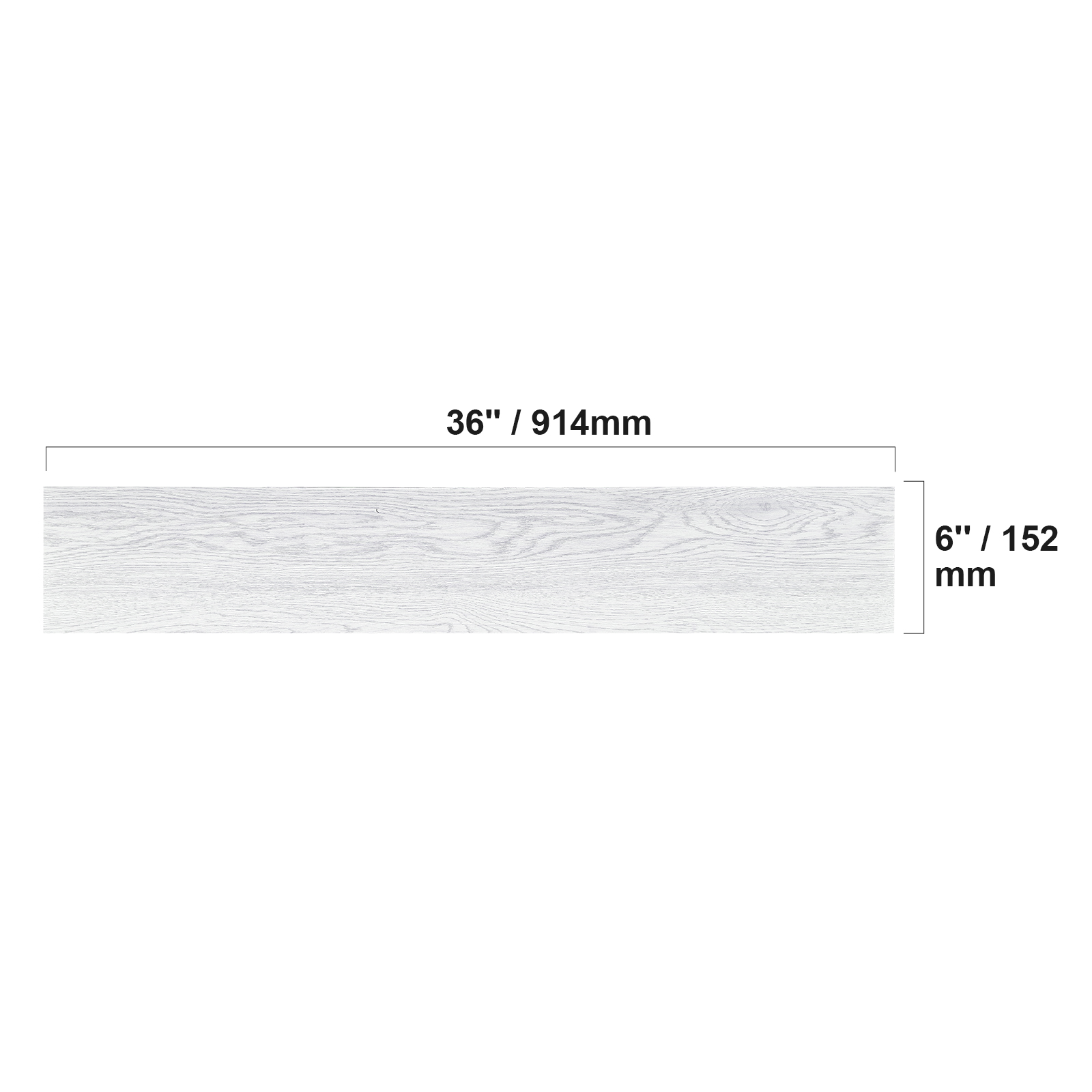 Mophorn Self Adhesive Vinyl Floor Tiles 36 x 6 inch, 36 Tiles 2.5mm ...