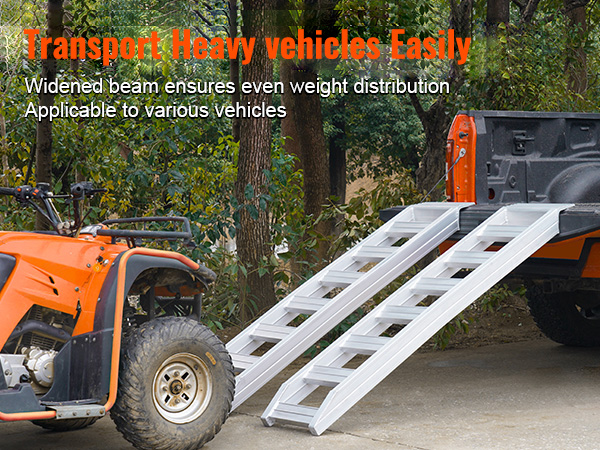 VEVOR Aluminum Ramps, 8810 lbs, Heavy-duty Ramps with Top Hook ...